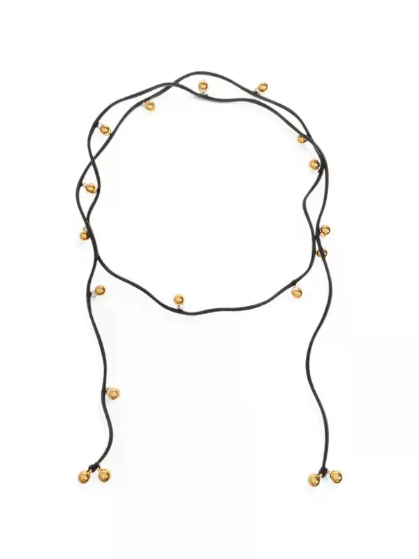 BY MALENE BIRGER Vella Charm-embellished Leather Belt