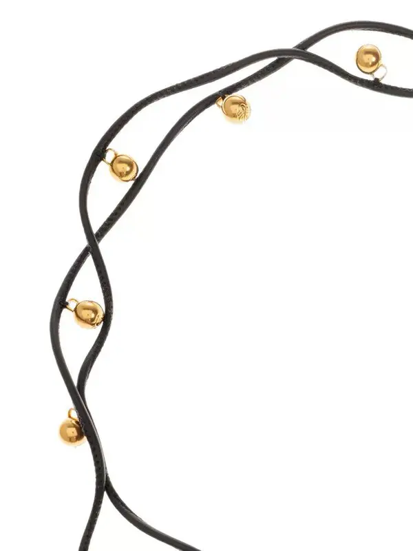 BY MALENE BIRGER Vella Charm-embellished Leather Belt