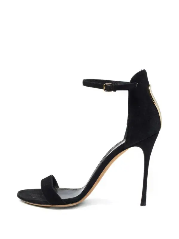 SERGIO ROSSI Suede Ankle-strap Sandals