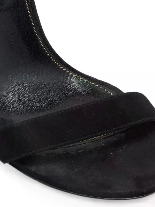SERGIO ROSSI Suede Ankle-strap Sandals