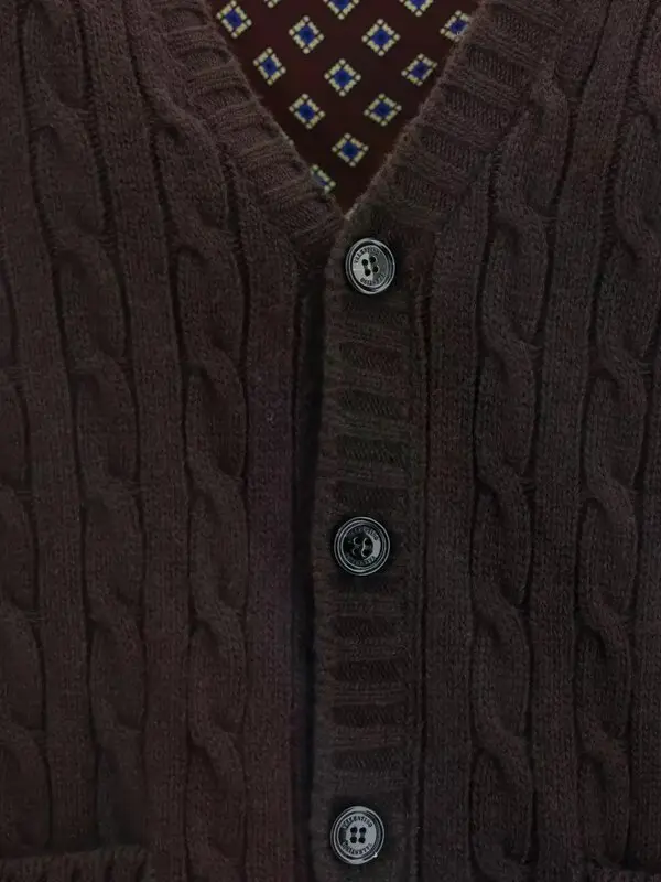Valentino Garavani Cable-knit Wool Cardigan