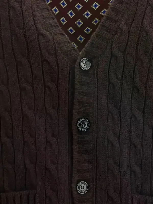 Valentino Garavani Cable-knit Wool Cardigan