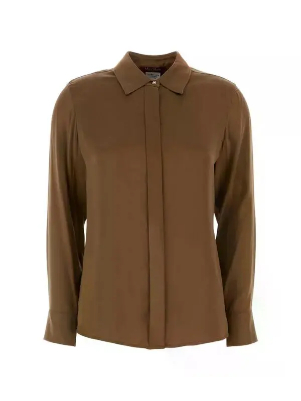 MMC STUDIO Xero Satin Shirt - Brown
