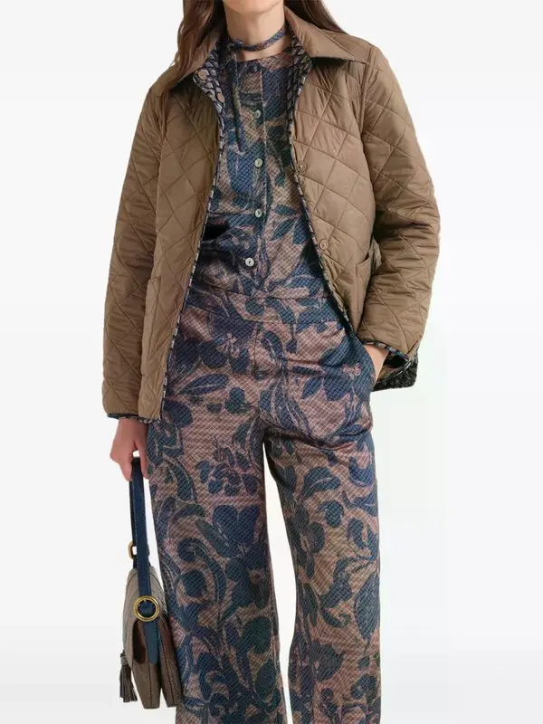Malìparmi Reversible Quilted Jacquard Coat