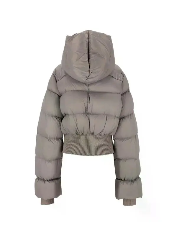 Rick Owens Cinched Hooded Jacket - Grey