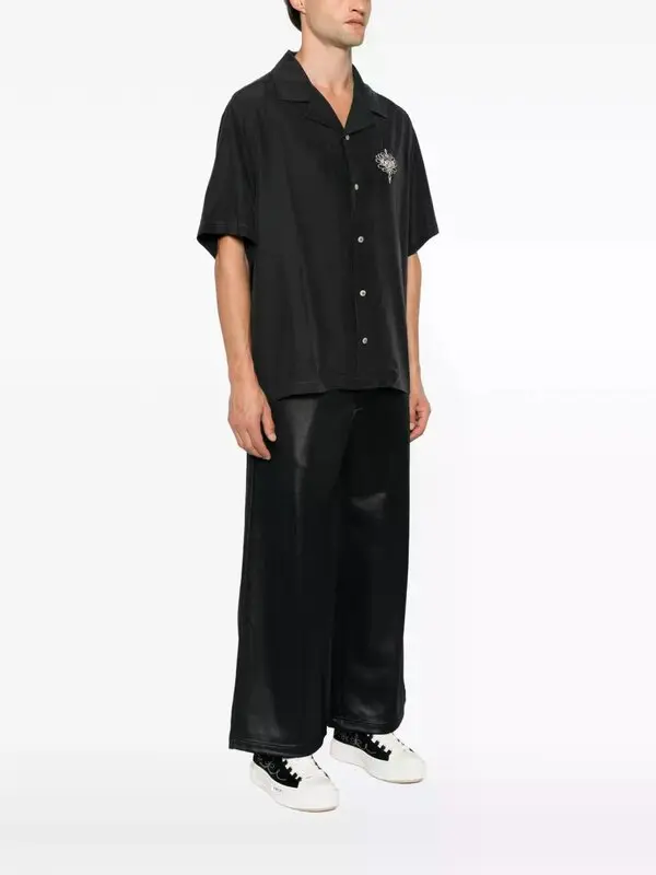 Amiri Logo-embroidered Short-sleeve Shirt