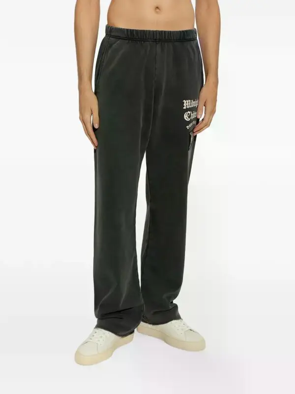 DUKE + DEXTER Graphic-print Patch-detail Trousers