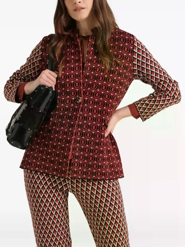 Malìparmi Patchwork Jacquard-knit Jacket