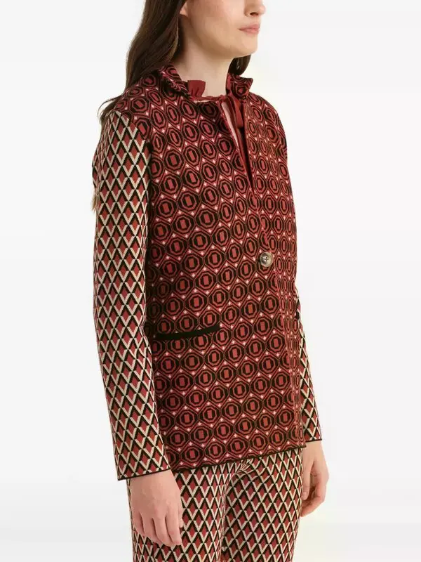 Malìparmi Patchwork Jacquard-knit Jacket