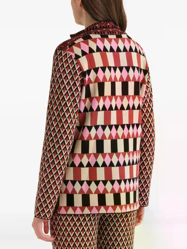 Malìparmi Patchwork Jacquard-knit Jacket