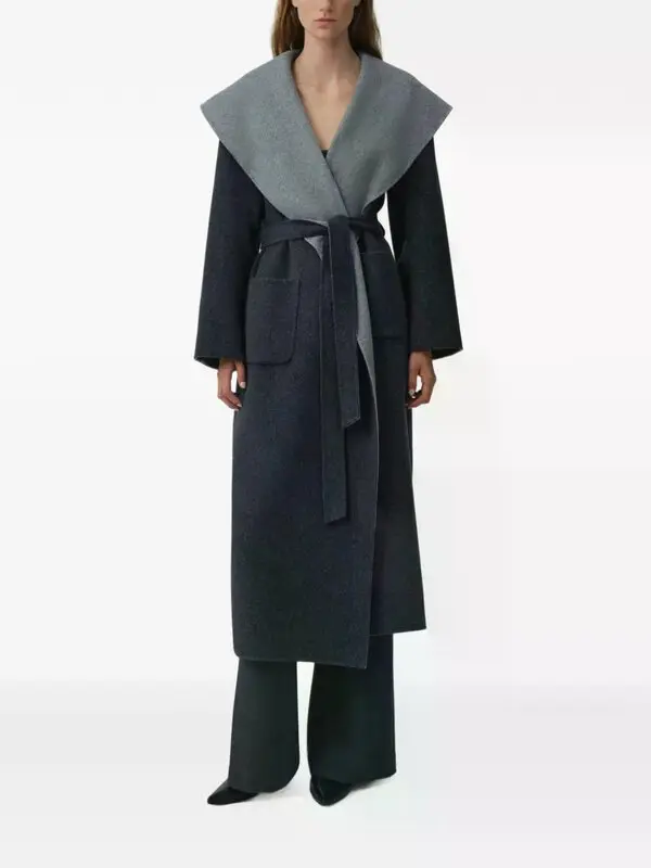 Simkhai Allura Reversible Belted Coat - Grey