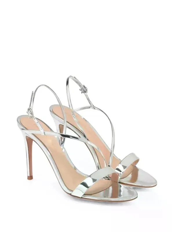 GIANVITO ROSSI Manhattan 95 Sandals - Silver