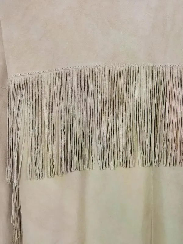 SALVATORE SANTORO Fringed Suede Shirt