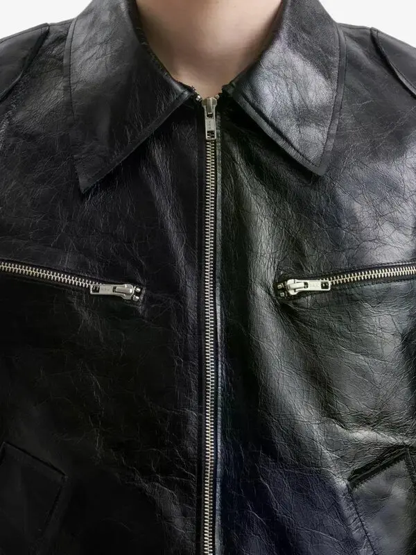 Séfr Zip-up Leather Jacket