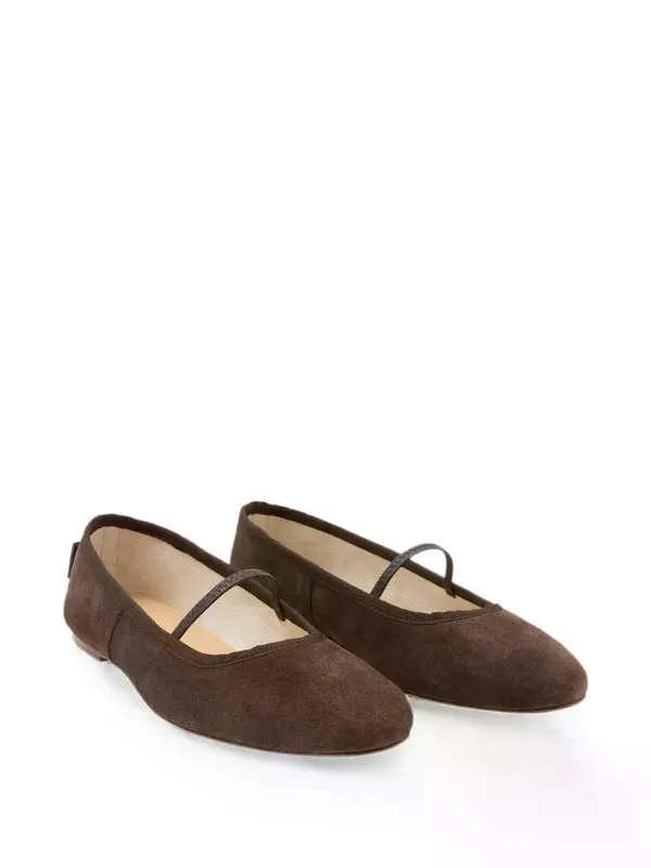 A.p.c. Swan Suede Ballet Flats