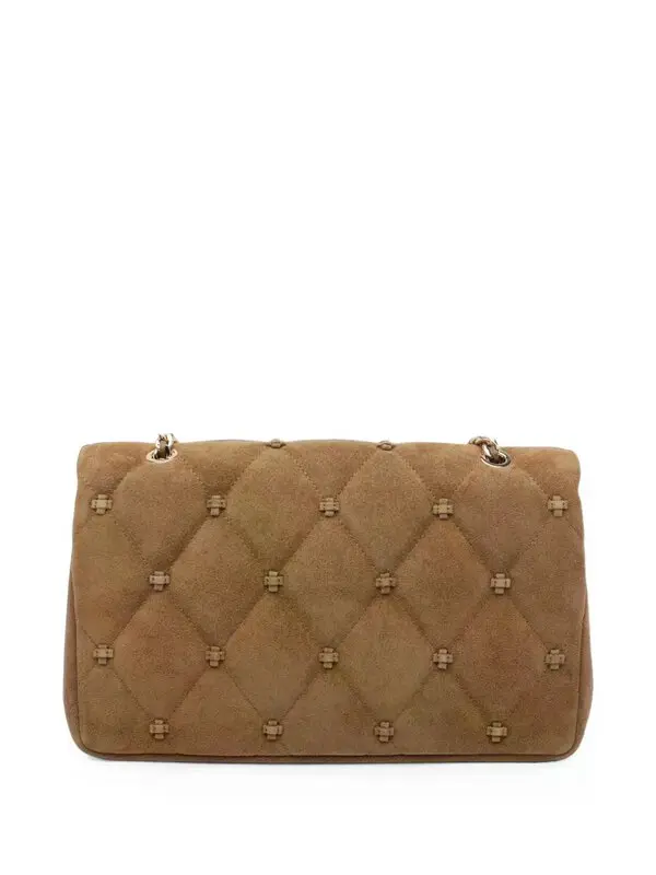 Tory Burch Bunny Knot Suede Shoulder Bag