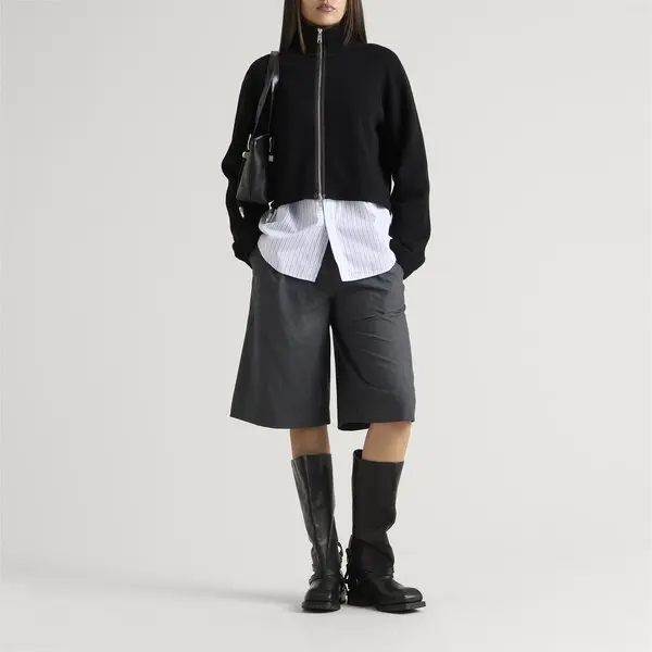 MFPEN Cropped Leisure Zip Up