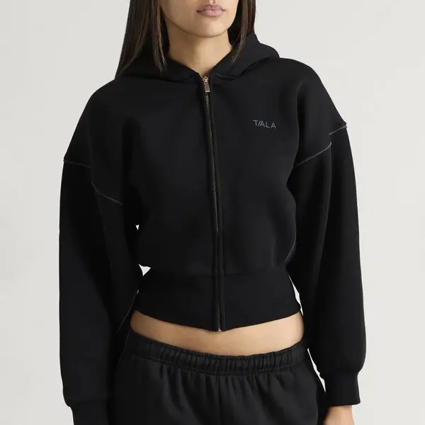 TALA Piped Cocoon Zip Through Hoodie