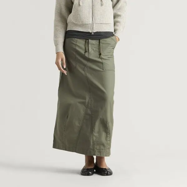 Needles String Fatigue Midi Skirt