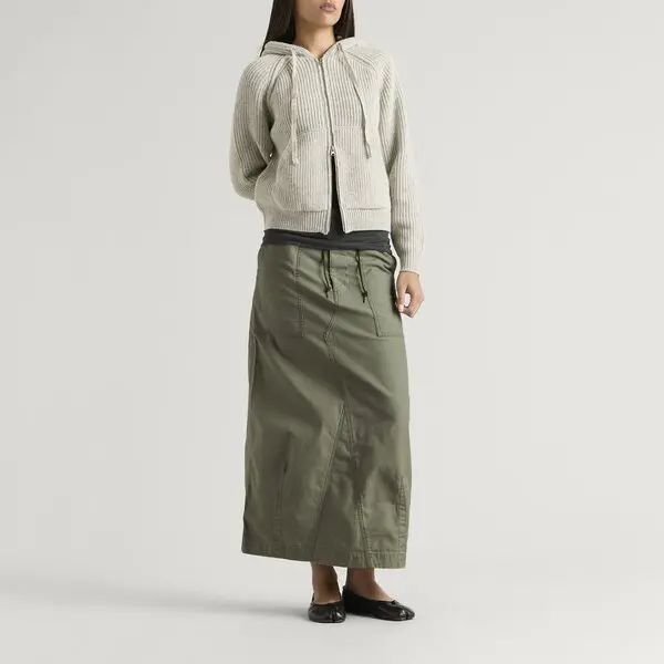 Needles String Fatigue Midi Skirt