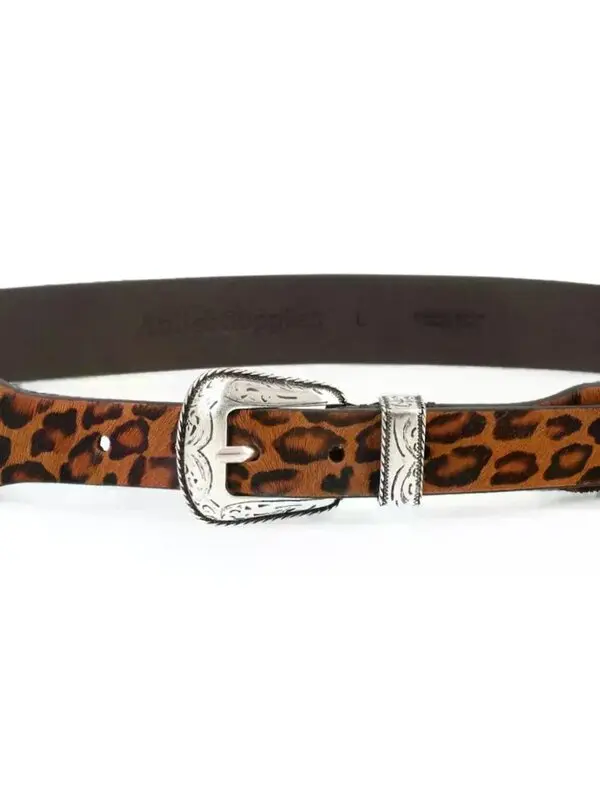 AMISH SUPPLIES Leopard-print Western Belt
