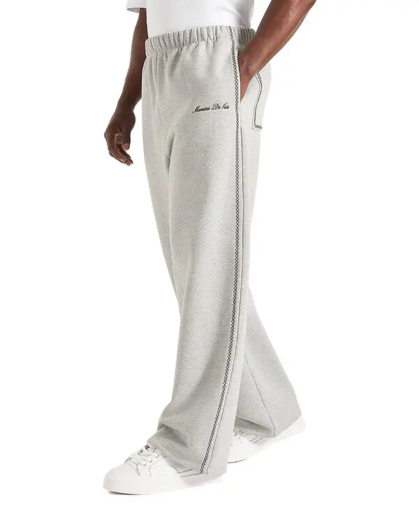 Manière De Voir Morgan Whipstitch Regular Joggers - Light Grey