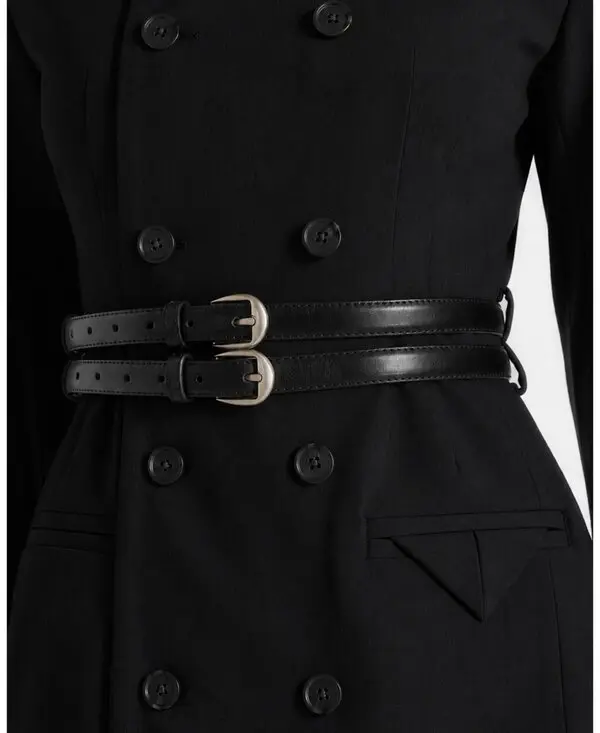 Manière De Voir Sierra Double Breasted Belted Blazer Dress