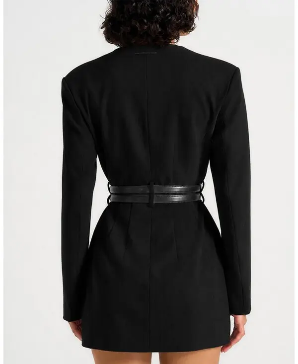 Manière De Voir Sierra Double Breasted Belted Blazer Dress