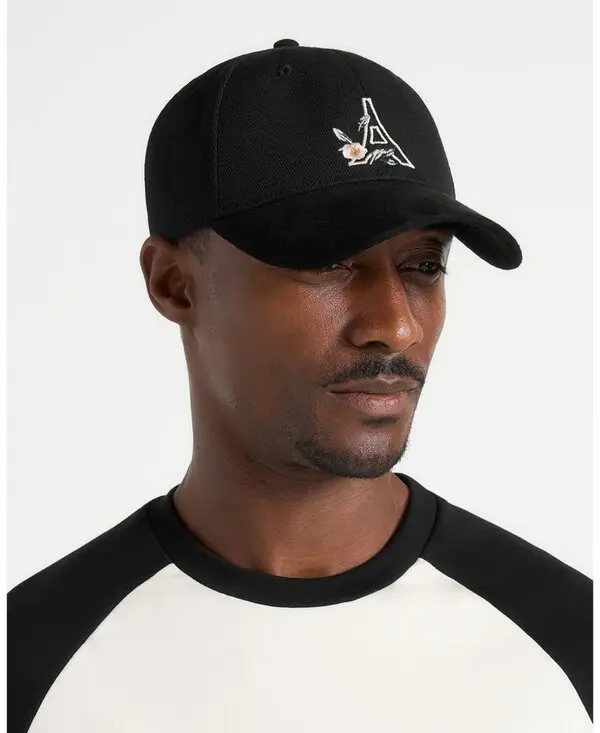 Manière De Voir Floral Eiffel Suede Contrast Cap