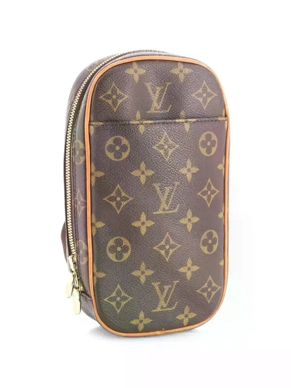 LOUIS VUITTON Pochette Gange Monogram Canvas Belt Bag - Brown