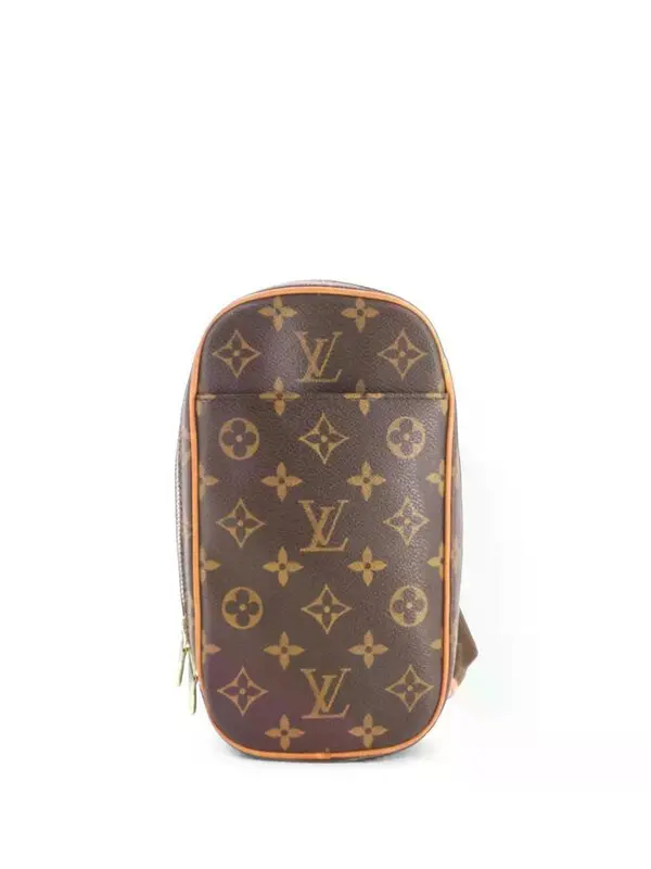 LOUIS VUITTON Pochette Gange Monogram Canvas Belt Bag - Brown