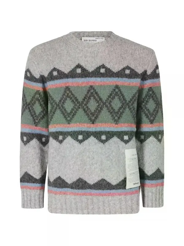 BALLANTYNE Fair Isle Knit Sweater