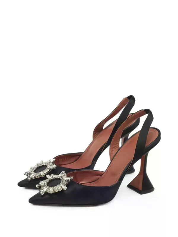 Amina Muaddi Begum Crystal-embellished Slingback Pumps