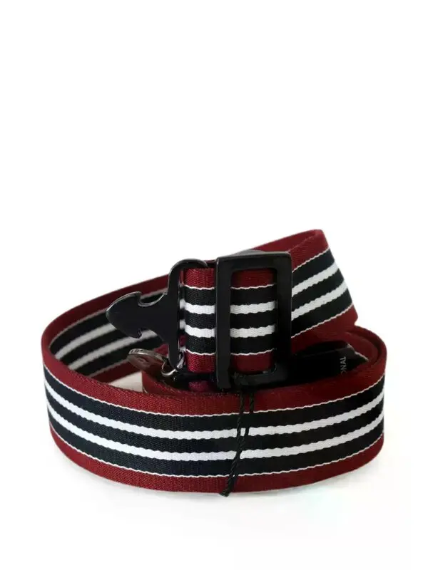 Costume National Striped Buckle Belt