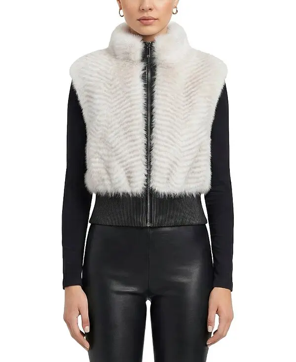 LYLA GRANT Faux Fur Fox Vest