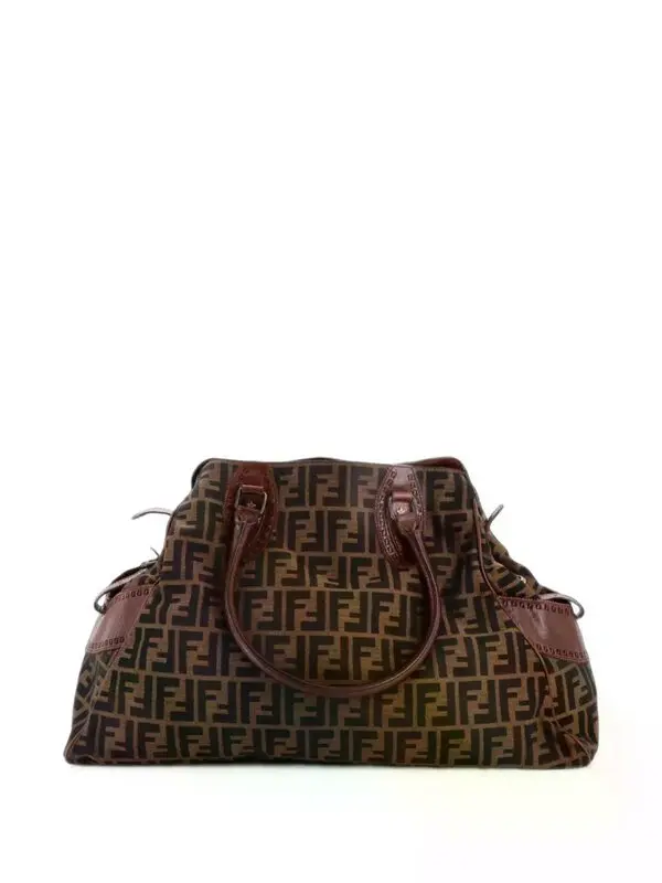 Fendi Bag Du Jour Zucca Canvas Medium Tote Bag