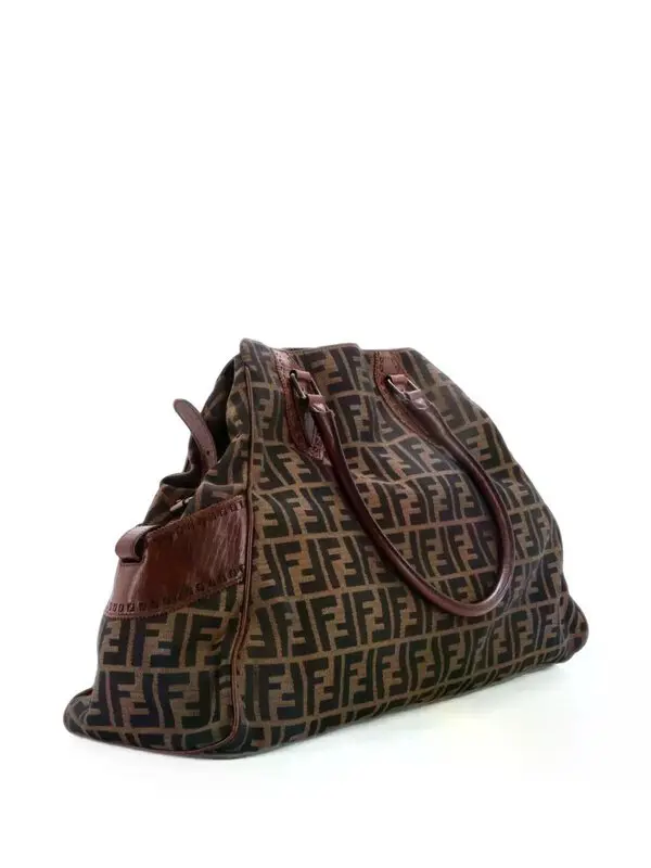 Fendi Bag Du Jour Zucca Canvas Medium Tote Bag