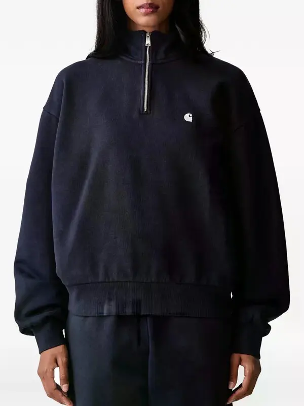 Carhartt Work In Progress Casey Quarter-zip Logo-embroidered Sweatshirt
