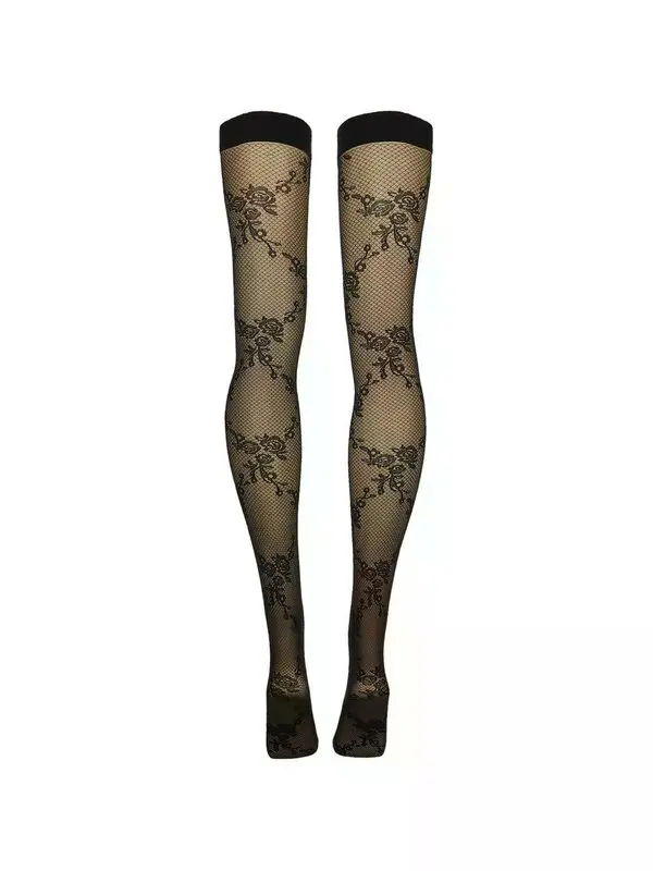Wolford Floral-lace Stay-up Stockings