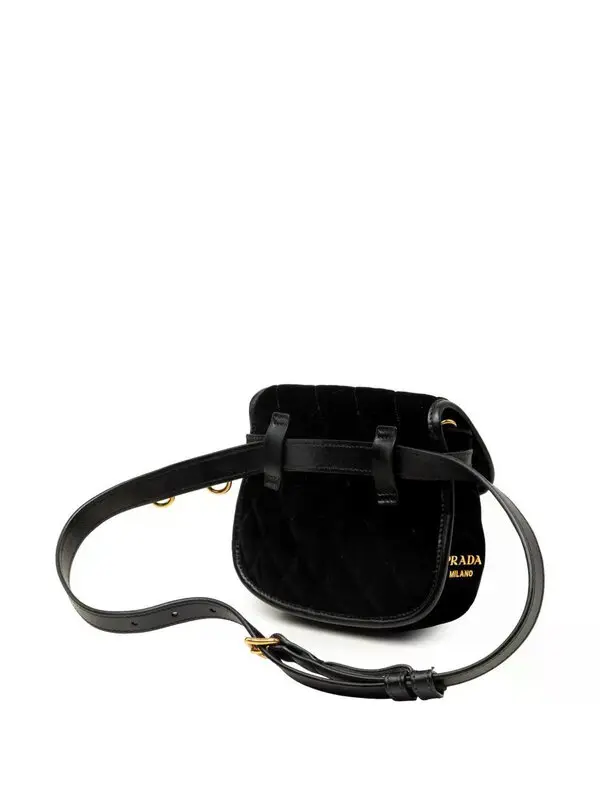 Prada 2010-2026 Impuntu Velluto Corsaire Crossbody Bag