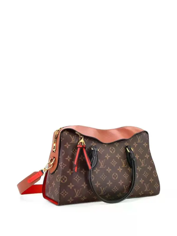 LOUIS VUITTON Tuileries Handbag Monogram Canvas With Leather Satchel