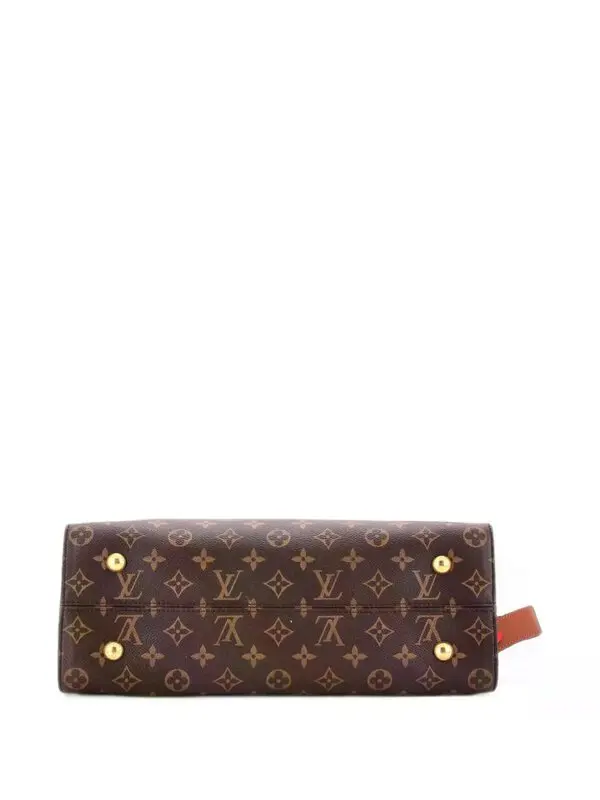 LOUIS VUITTON Tuileries Handbag Monogram Canvas With Leather Satchel