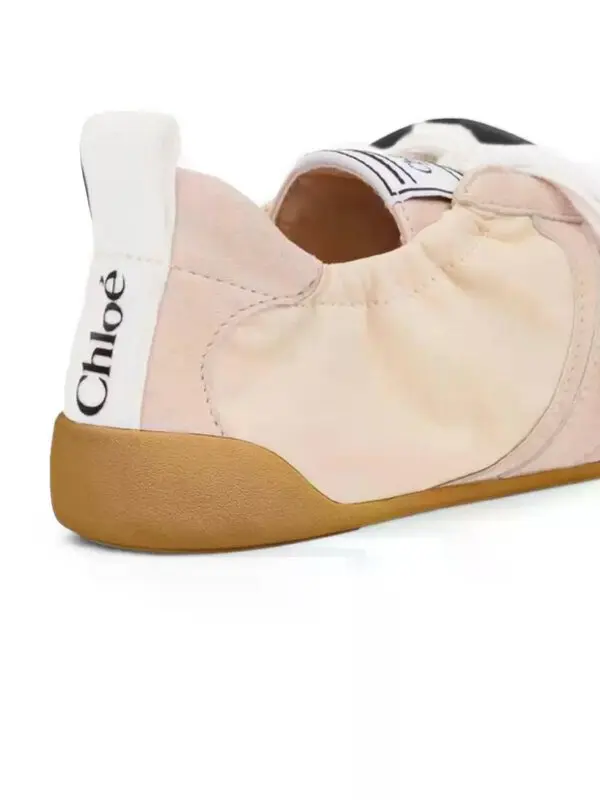 Chloé Kick Suede-panelled Sneakers