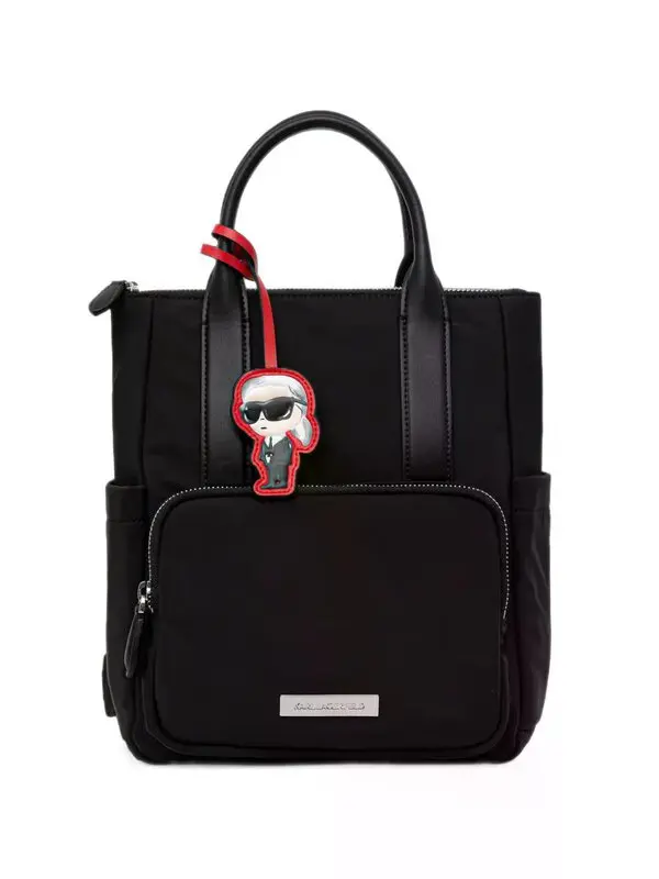 Karl Lagerfeld Logo-plaque Ikonik Charm Backpack