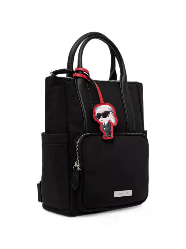 Karl Lagerfeld Logo-plaque Ikonik Charm Backpack