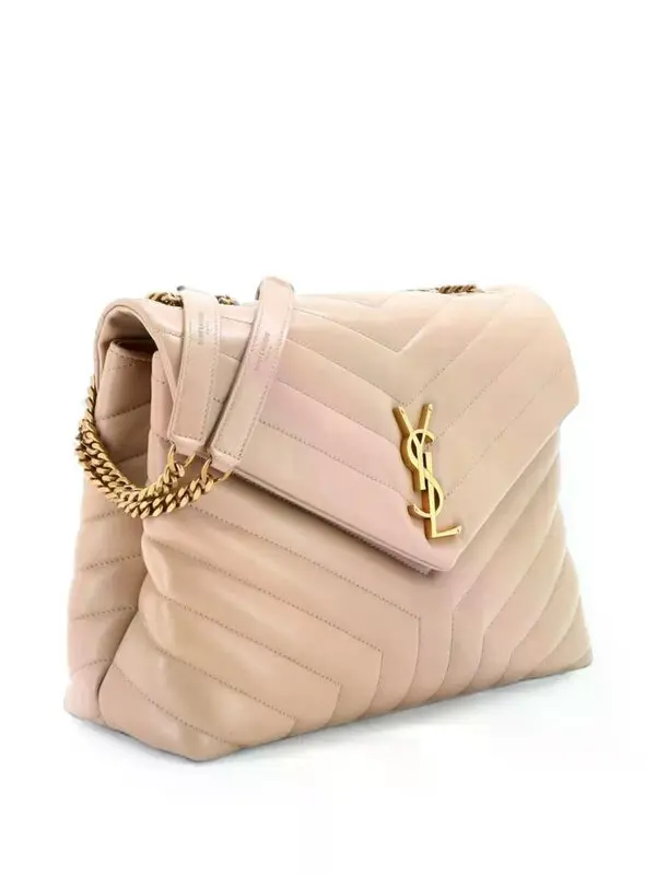 Saint Laurent Loulou Matelasse Chevron Leather Medium Shoulder Bag