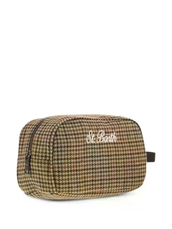 MC2 SAINT BARTH Westwood Houndstooth Wash Bag