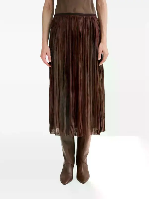 ROBERTO COLLINA Gonna Pleated Midi Skirt