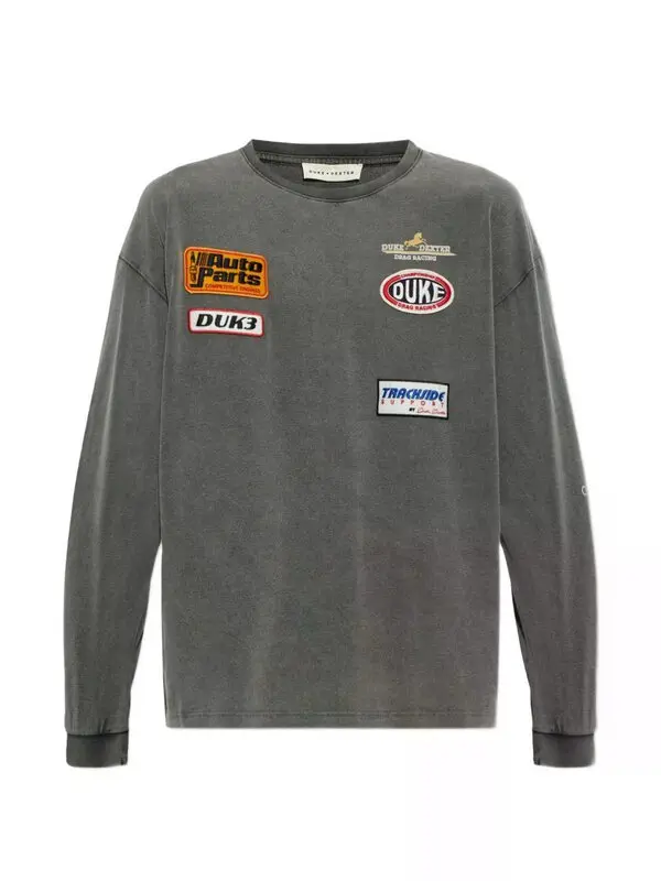 DUKE + DEXTER Dr4 Patch-detail Long-sleeve T-shirt