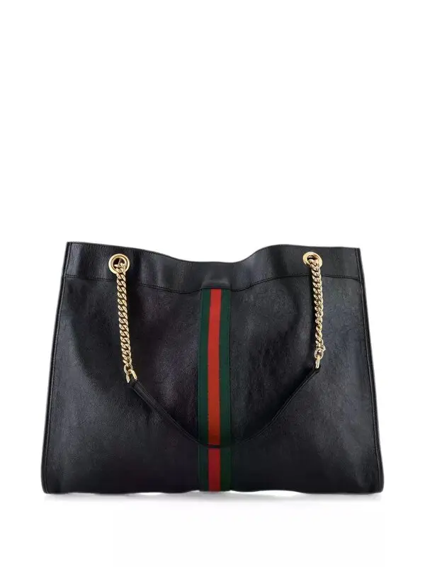 Gucci Rajah Chain Leather Large Tote Bag